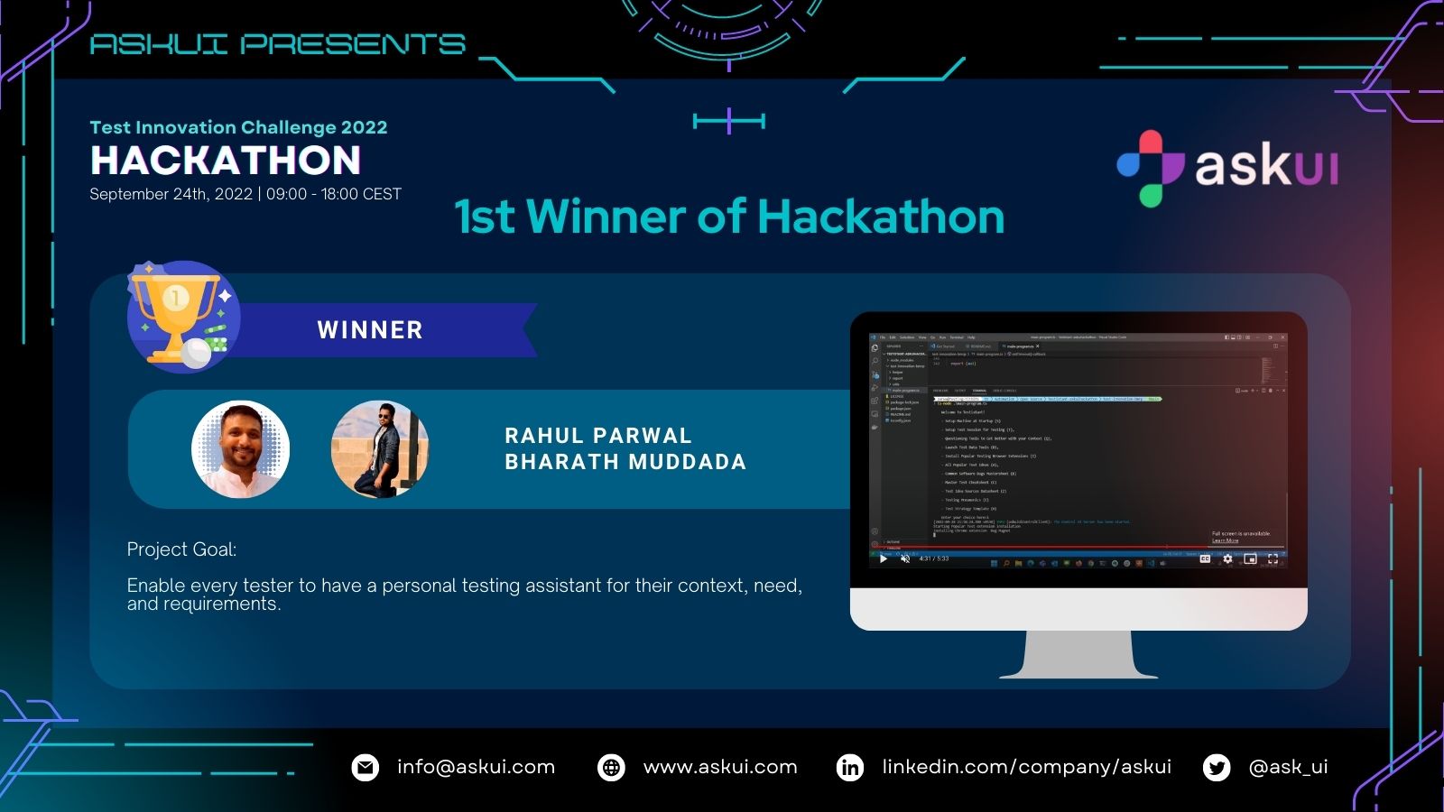 Experience Askui Test Innovation Challenge Rahul S Testing Titbits